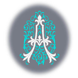Flourish Swirl Monogram Embroidery - LelesDesigns